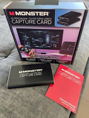 Monster HDMI Capture Card, 4K Full HD 1080P USB 3.0 Audio and Video ...