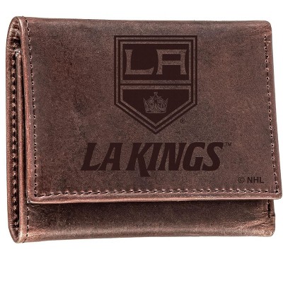 Evergreen Nhl Los Angeles Kings Brown Leather Trifold Wallet Officially ...