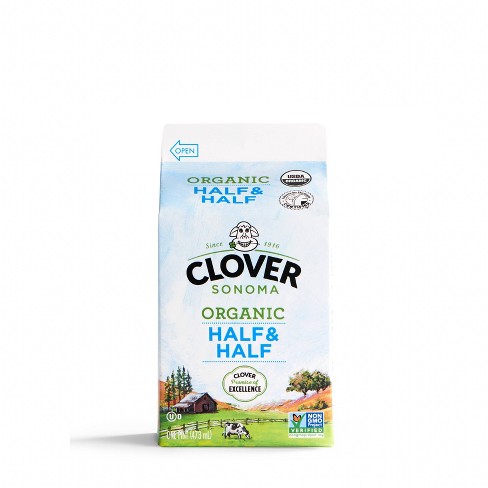 Clover Sonoma Organic Half & Half - 1pt : Target