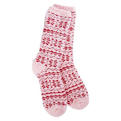 World's Softest - Cozy Winter Crew - Fair Isle Pink : Target