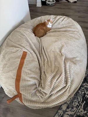 Big Joe Xl Bean Bag Chair With Removeable Cover, Foam Filled, Brushed ...