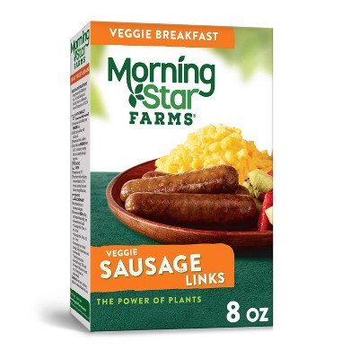 Morningstar Farms Breakfast Veggie Sausage Links - Frozen - 8oz : Target