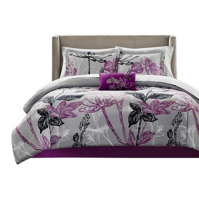 Gracie Mills Kelley 9-piece Floral Comforter Set With Cotton Sheets ...