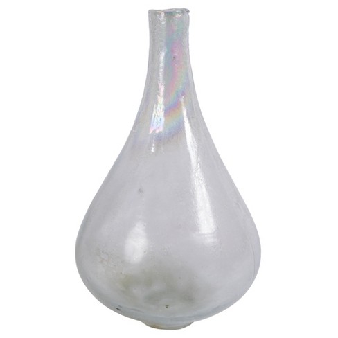 Vickerman 16" Irridescent Rainbow Glass Vase. This Simple Vase Features ...
