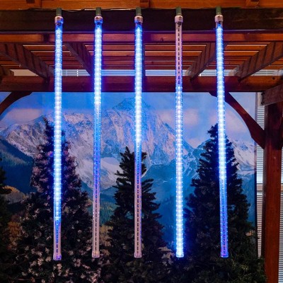 Novelty Lights Blue 36" Led Cascading Meteor Starfall Tube Icicle Light ...
