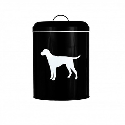 Amici Pet Zentangle Dog Bone Design Metal Storage Canister, 270 Oz ...