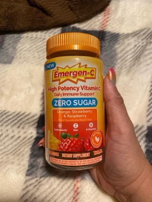 Emergen-c Zero Sugar Assorted Fruit Gummy Vitamins - 36ct : Target
