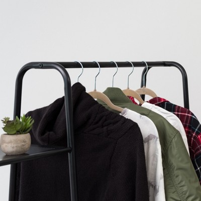 Iris Usa Clothes Rack With 3 Metal Shelves, Freestanding Clothing Racks ...