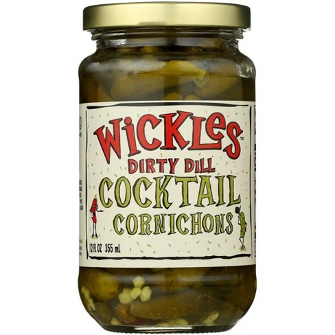 Wickles Dirty Dill Cocktail Cornichons - Case Of 6 - 12 Oz. : Target