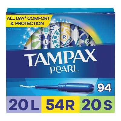 Tampax Pearl Tampons Trio Pack With Plastic Applicator And Leakguard ...