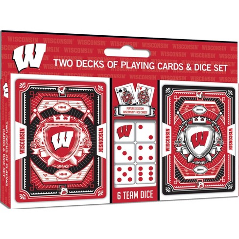 Masterpieces Officially Licensed Ncaa Wisconsin Badgers 2-pack Playing ...