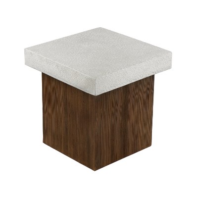 Christopher Knight Home Ashmore Outdoor Lightweight Concrete Square ...