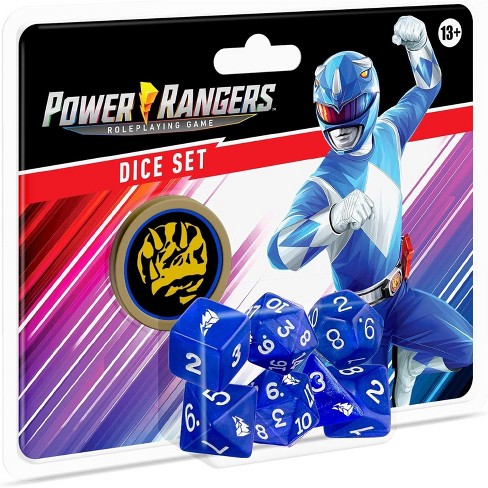 Power Rangers Roleplaying Game Blue Dice Set, Official Rpg Accessories ...