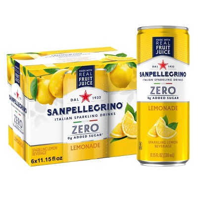 Sanpellegrino Zero Limonata Italian Sparkling Drink - 6pk/11.15 Fl Oz ...