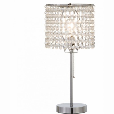 Fc Design 19"h Acrylic Faux Crystal Inspired Table Lamp With Pull ...