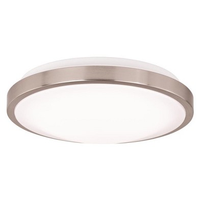 Vaxcel Aries 1 - Light Flush Mount In Satin Nickel : Target