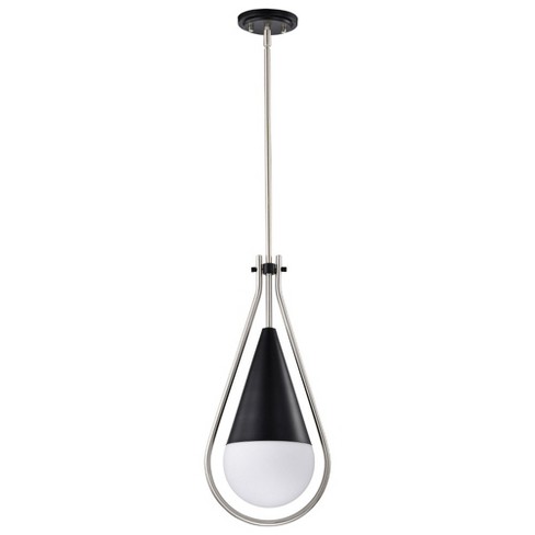 Nuvo Lighting Admiral 1 - Light Pendant In Matte Black/brushed Nickel ...