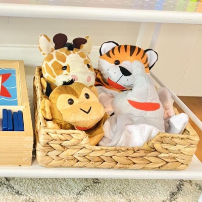 Melissa & Doug Zoo Friends Hand Puppets 4pk - Elephant, Giraffe, Tiger ...