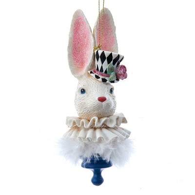 Kurt Adler 6.5-Inch Resin Hollywood Hats Rabbit Ornament : Target