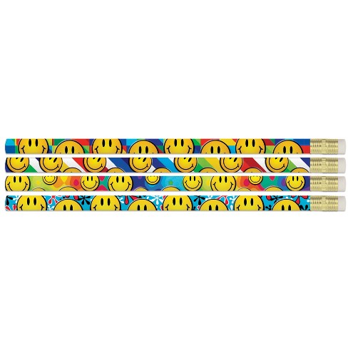 Musgrave Pencil Company Smiley Sensations Pencils, 12 Per Pack, 12 ...