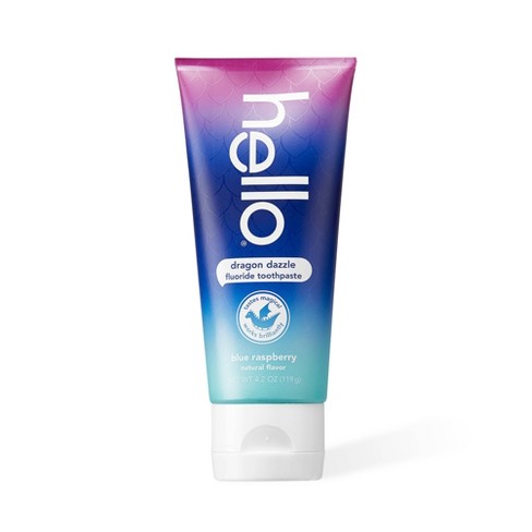 Hello Dragon Dazzle Blue Fluoride Toothpaste - Raspberry - 4.2oz : Target
