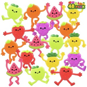 ArtCreativity Bulk Flexible Sensory Bending Fruit Figure Toys (Set of ...