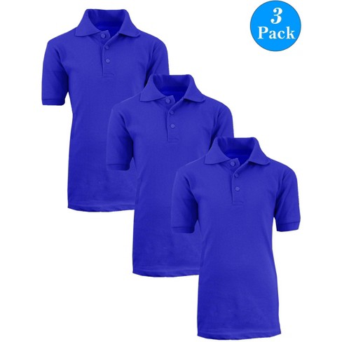 Galaxy By Harvic Boys School Uniform Polo -3 Pack : Target