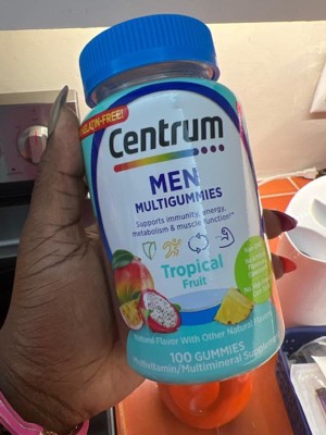 Centrum Men's Multivitamin Gummies - Tropical Fruit - 100ct : Target