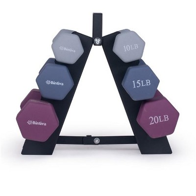 Bintiva Neoprene Hexagon Shaped Dumbbells - Earth Tones : Target