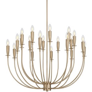 Possini Euro Design Possini Euro Lloyd 32" Wide Matte Brass 20-Light ...