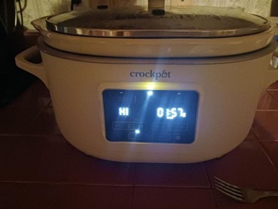 Crock-pot 6qt Programmable Slow Cooker With Sous Vide - Oat Milk Ivory ...