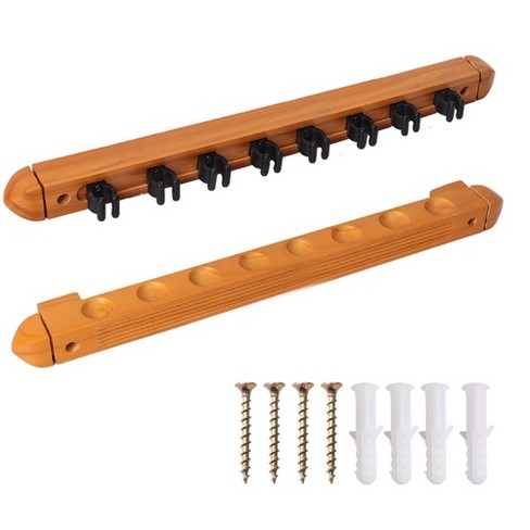 2-piece Cue Wall Rack For 8 Pool Cue - Oak : Target