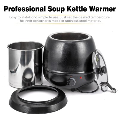 Commercial Soup Warmer, 10.5QT Soup Kettle with Hinged Lid and ...