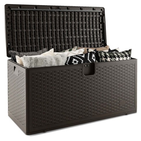 Costway 28/73/100/120/130 Gallon Patio Deck Box Outdoor Waterproof ...