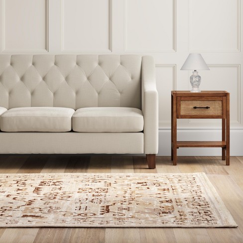 13" Traditional Ceramic Table Lamp Ivory - Ore International: Marble ...