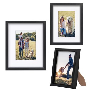 Americanflat Set of 3 Picture Frames - 5x7, 6x8, 8x10 Frames with Deep ...