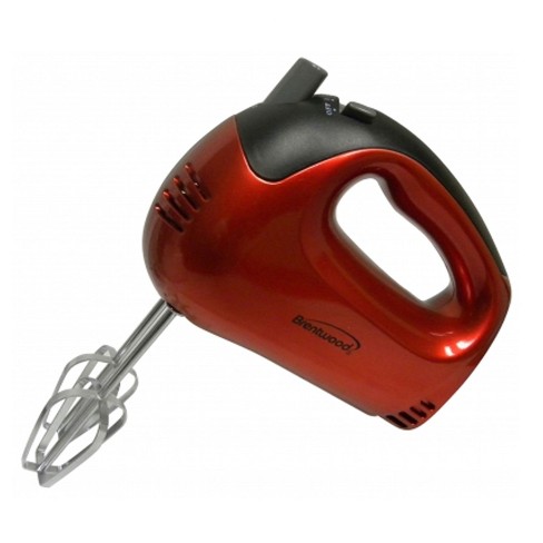 Brentwood 5-speed Hand Mixer (red) : Target