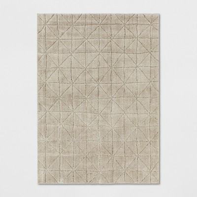10'x13' Woven Diamond Area Rug Brown - Threshold™ : Target