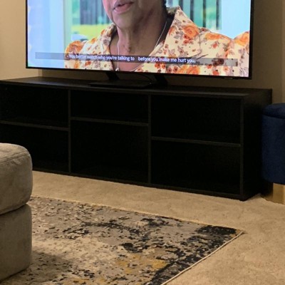 Storage Tv Stand For Tvs Up To 70" Black - Room Essentials™ : Target