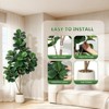 6 ft 2-Pack Artificial Fiddle Leaf Fig Tree with White Planter, 108 ...