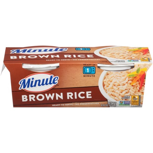Minute® Ready to Serve Fully Cooked Brown Rice Cups - 2pk : Target