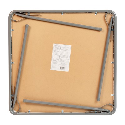 Flash Furniture Gray Folding Card Table - Lightweight Portable Folding ...