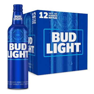 Bud Light American Lager Beer - 12pk/16 fl oz Bottles : Target