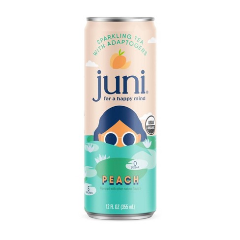 Juni Peach Sparkling Tea Beverage - 12 Fl Oz Can : Target