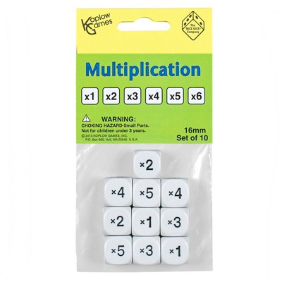 Koplow Games Positive/negative Dice Set, 8 Per Set, 6 Sets : Target