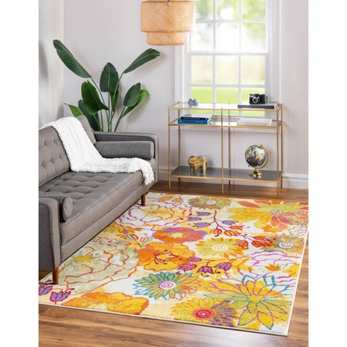 Unique Loom 5' 0" X 8' 0" Lyon Kennedy Ivory Indoor Area Rug : Target