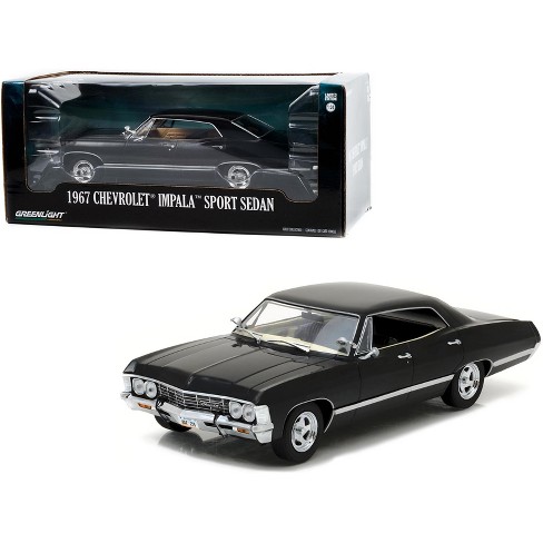 1967 Chevrolet Impala Sport Sedan Tuxedo Black 1/24 Diecast Model Car ...