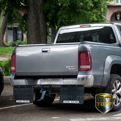 Tow Tuff 18 X 24 Inch Universal Hitch Mount Rubber Rear Splash Guard ...