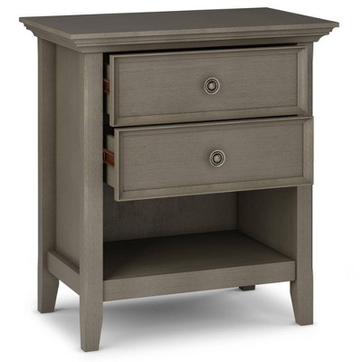 Halifax Bedside Table Farmhouse Gray - Wyndenhall: Traditional Style ...