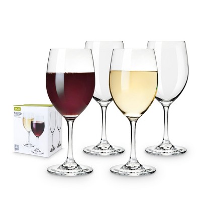 True Stemmed Wine Glasses, Lead-free Crystal Glassware For Red And ...